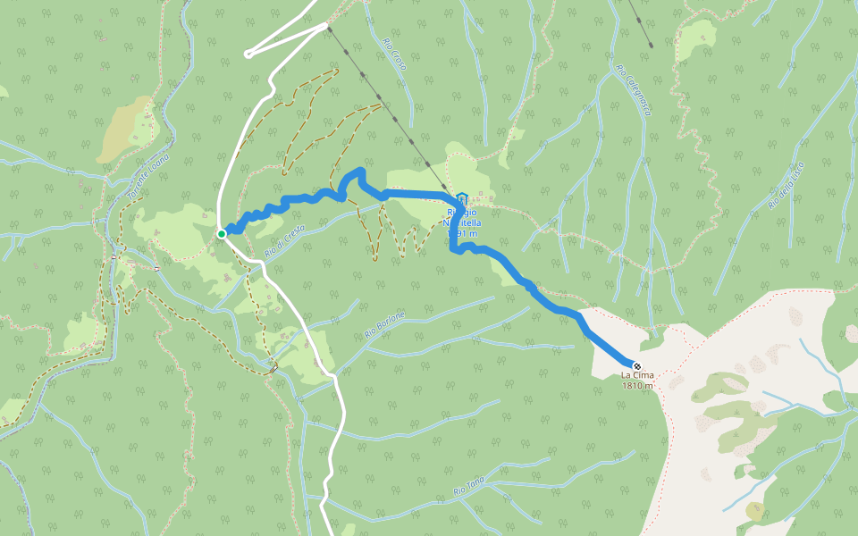 M24 - Junction M14 at Patqueso - La Cima | Walking Map