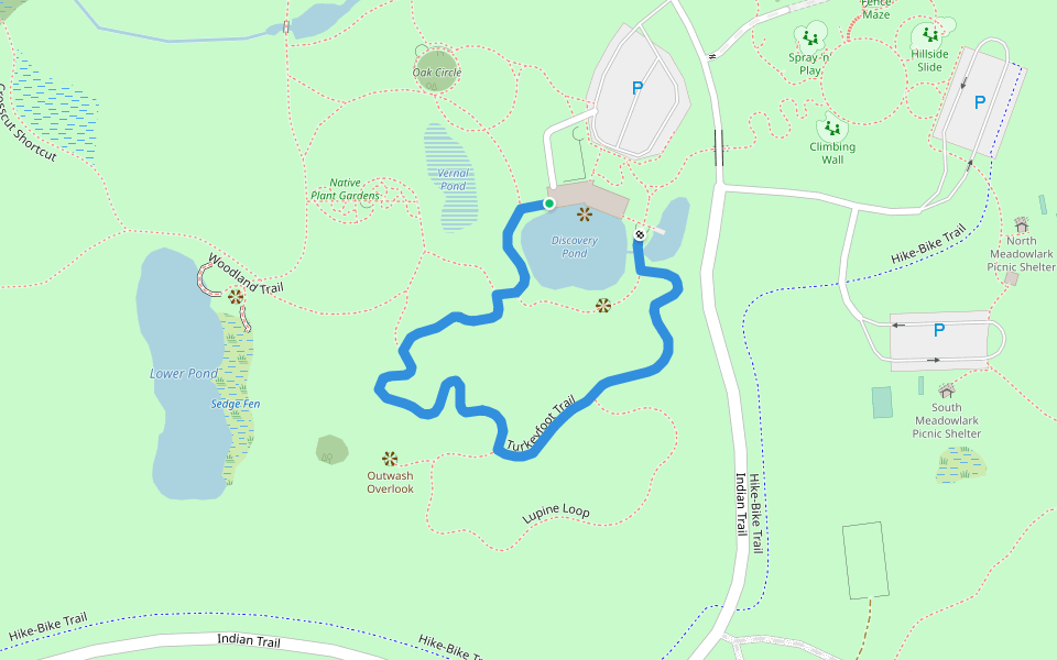 Turkeyfoot Trail in Michigan | Walking Map