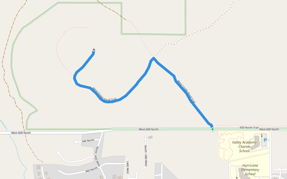 West Cinder Knoll Trail in Utah | Walking Map