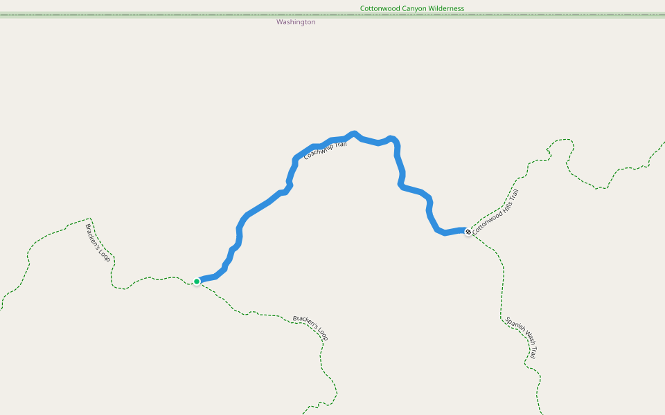 Coachwhip Trail in Utah | Walking Map