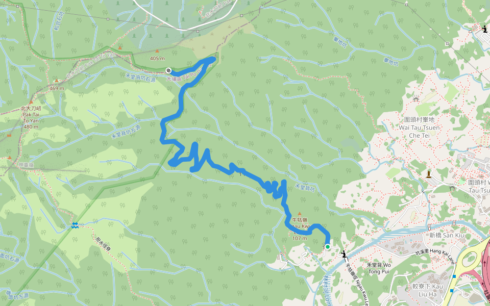 Leopard Kwu Leng Hiking Trail in New Territories | Walking Map