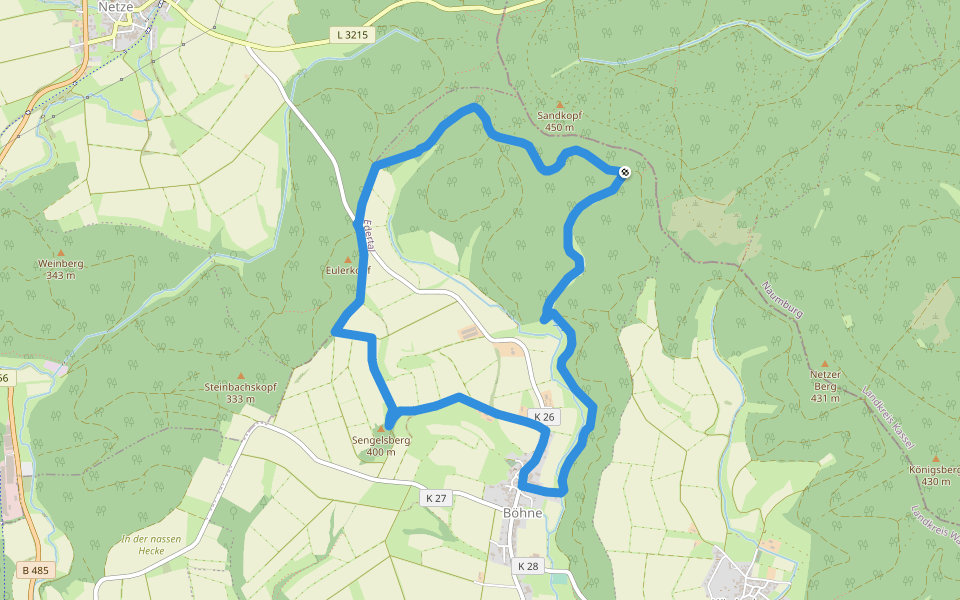 Böhne 1 (Bö1) Hiking Trail - Edertal, Hessen | Pacer