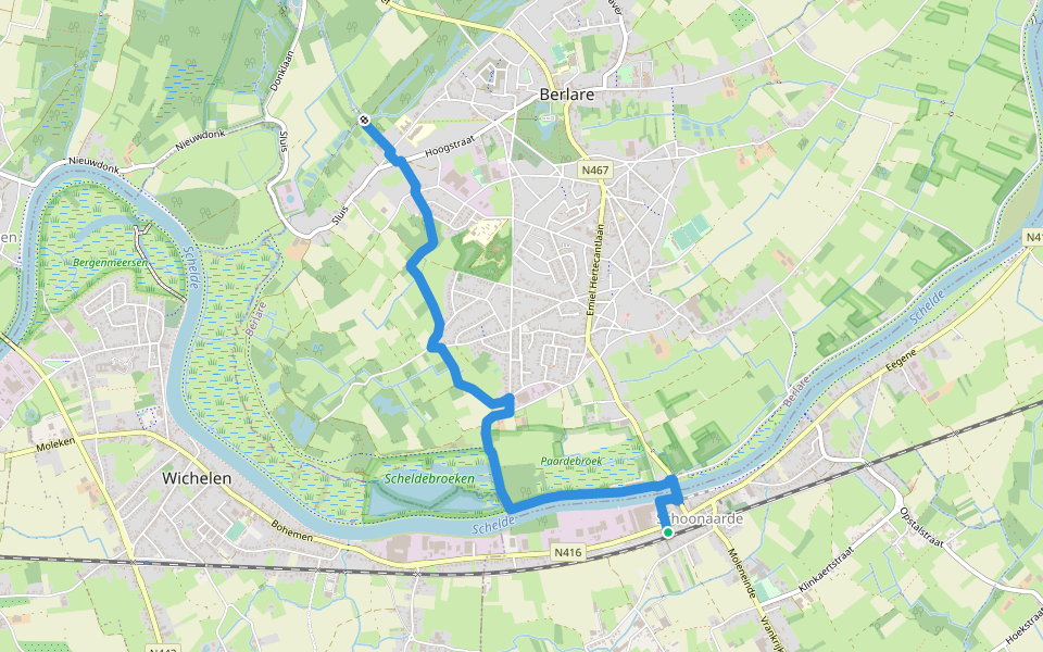 GR 128 Approach route Schoonaarde Hiking Trail - Berlare, Vlaams Gewest ...