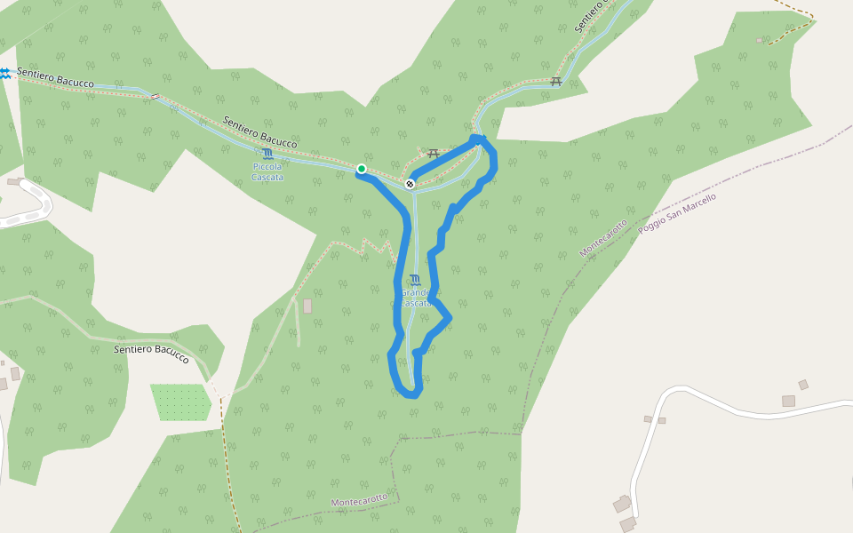 Tour of the waterfall | Walking Map