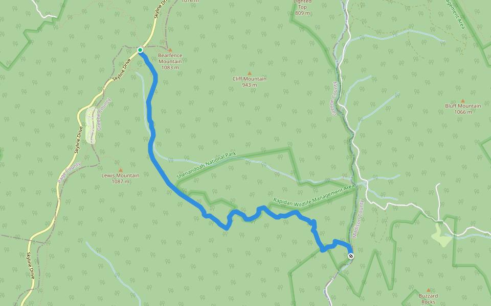 Slaughter Trail in Virginia | Walking Map