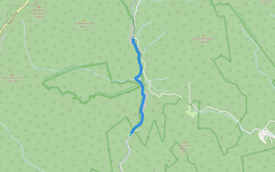 Conway River Trail in Virginia | Walking Map