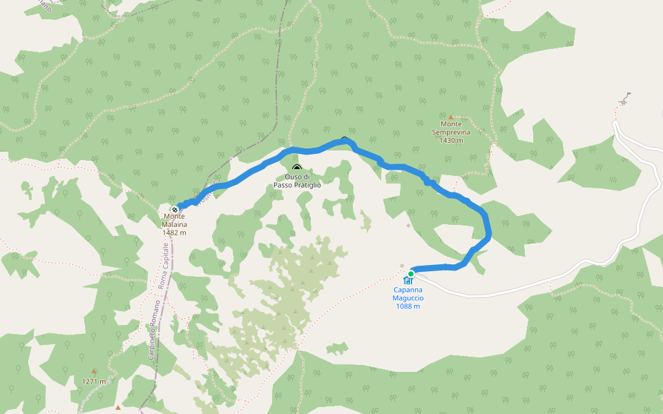 Pian della Croce - Monte Malaina Hiking Trail - Lazio | Pacer