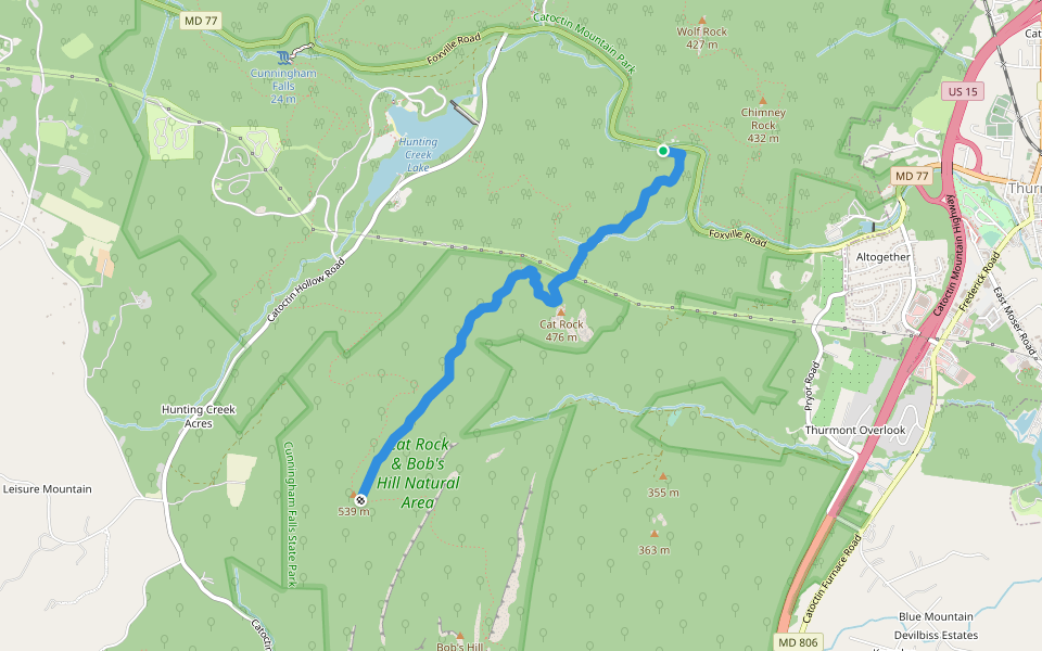 Cat Rock Trail Hiking - Thurmont, Maryland | Pacer