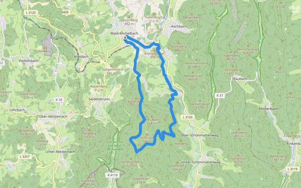 Circular hiking trail Wald-Michelbach 2: Wald-Michelbacher-Buch-Weg in ...