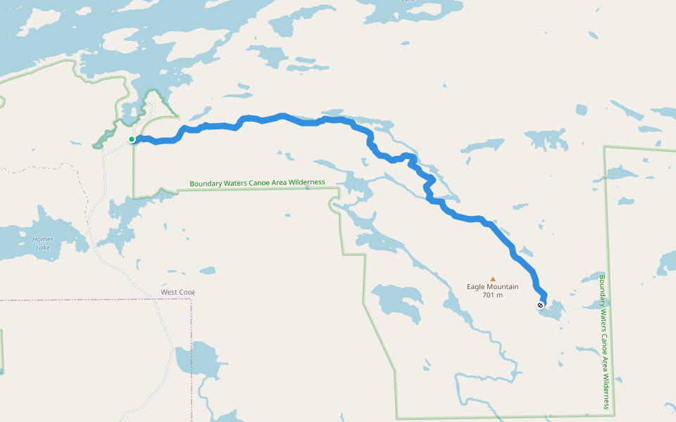 Brule Lake Trail in Minnesota | Walking Map
