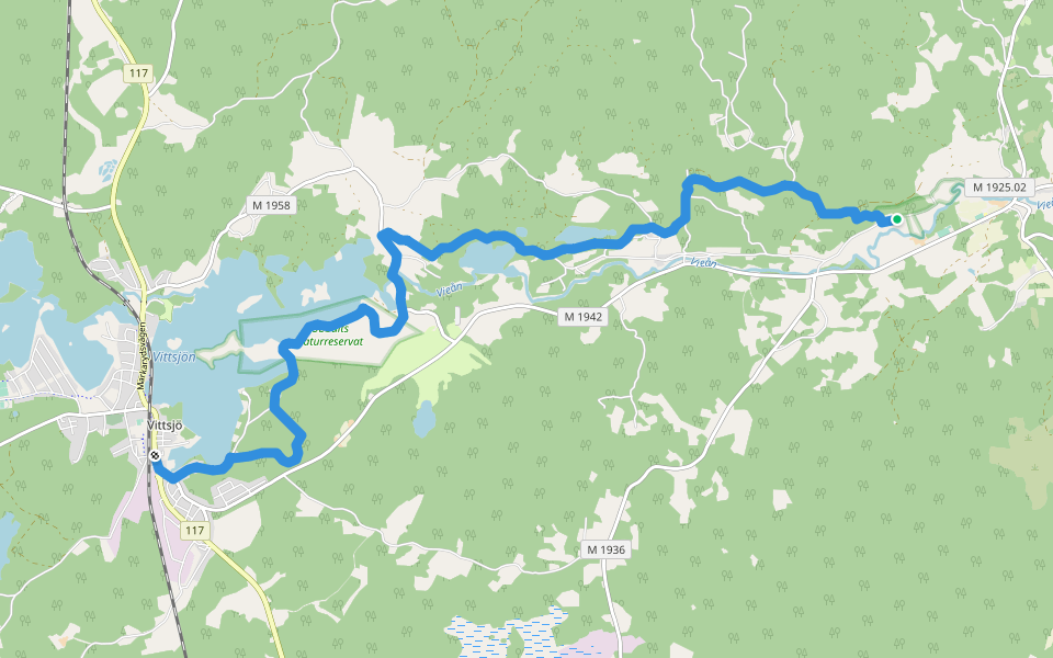 Skåneleden 1, Stage 9: Verum-Vittsjö | Walking Map