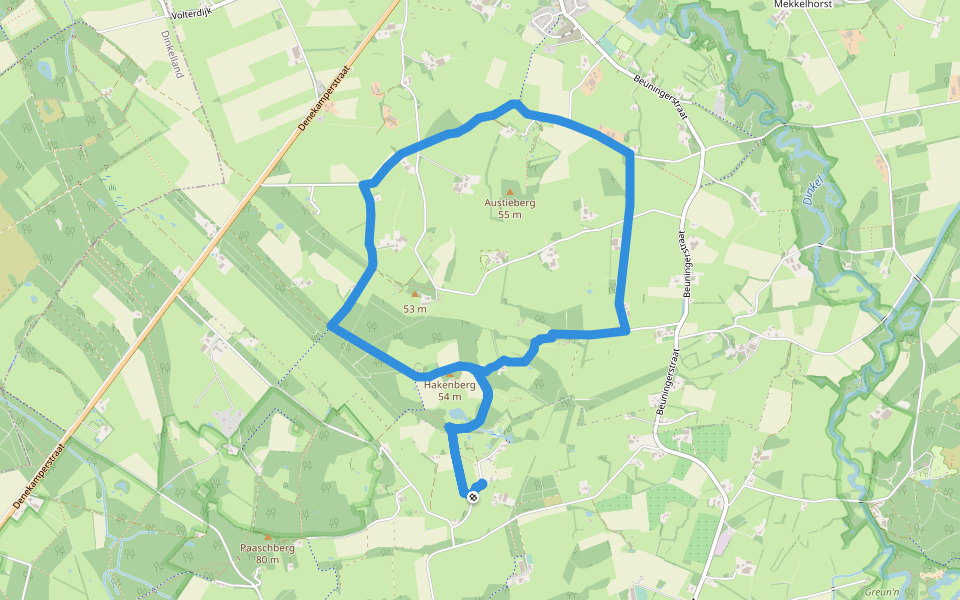 WNW Twente - Hakenberg - ruta verde Ruta de senderismo - Beuningen, Overijssel | Pacer