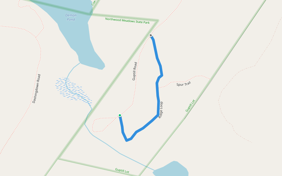 Ridge Loop in New Hampshire | Walking Map