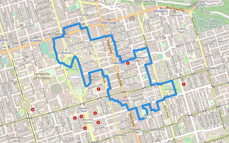 Uptown Toronto Discovery Walk in Ontario | Walking Map