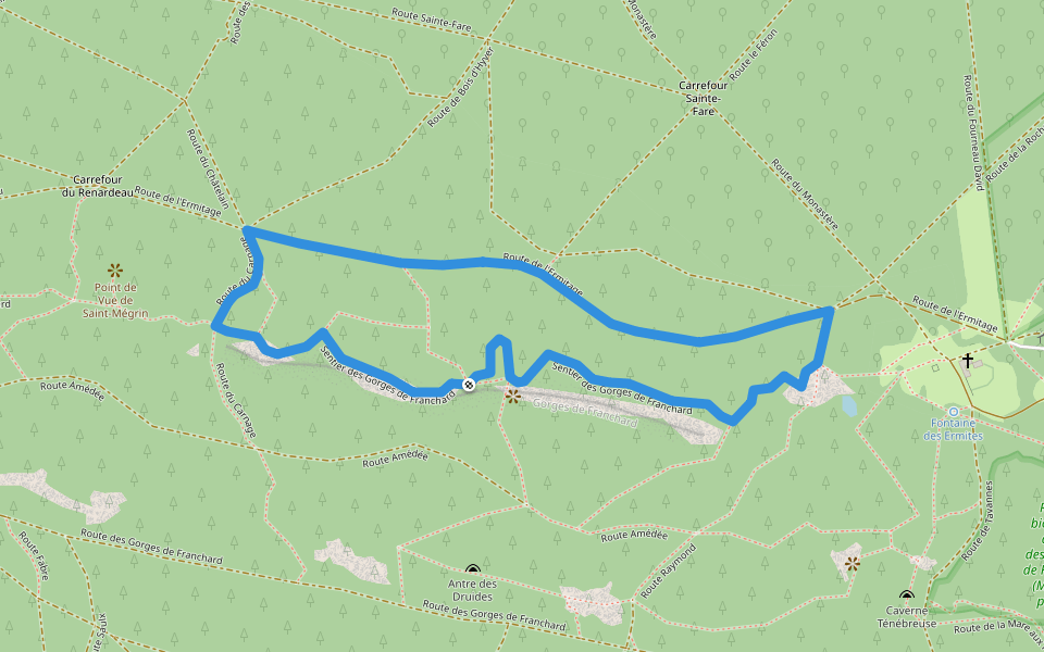 Franchard Gorges Trail Hiking - Fontainebleau, Île-de-France | Pacer