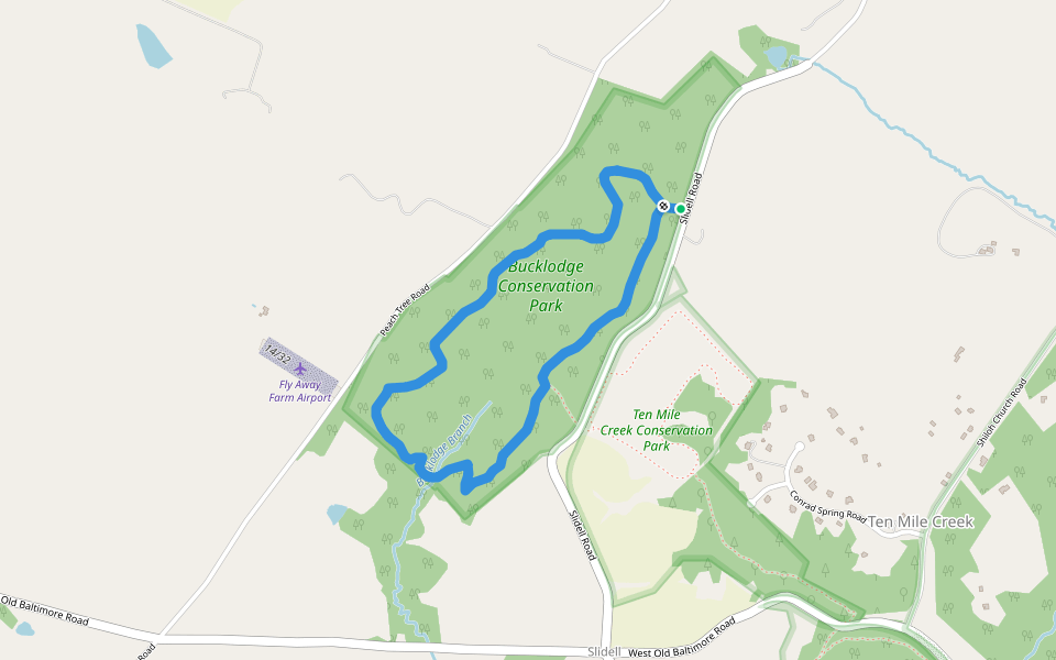 Bucklodge Loop in Maryland | Walking Map