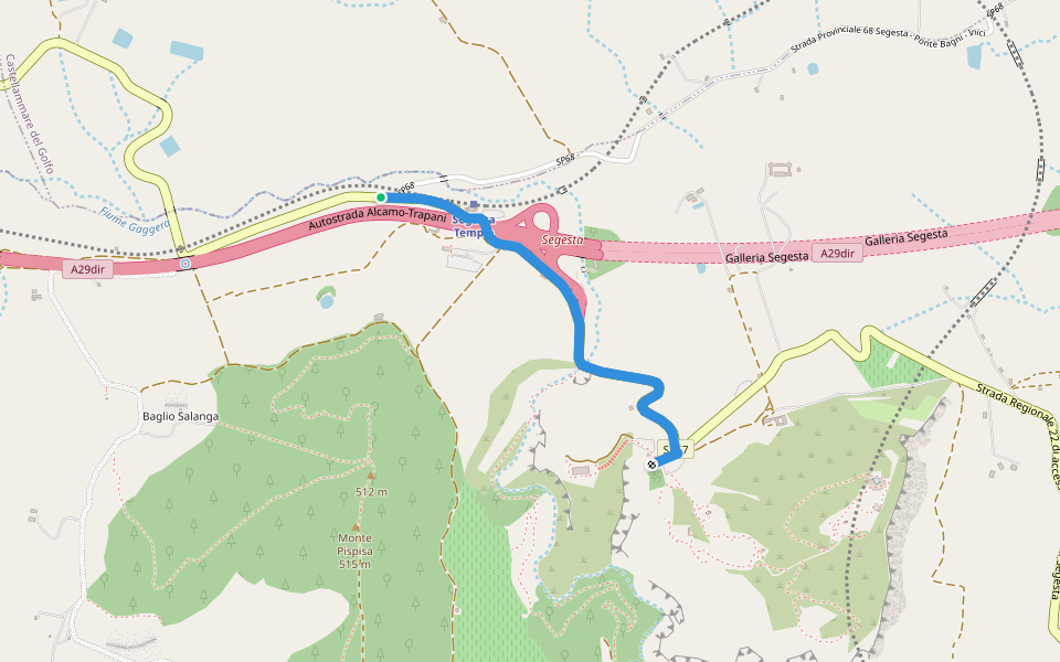 End of Stage SI V05 - Segesta Archaeological Park | Walking Map