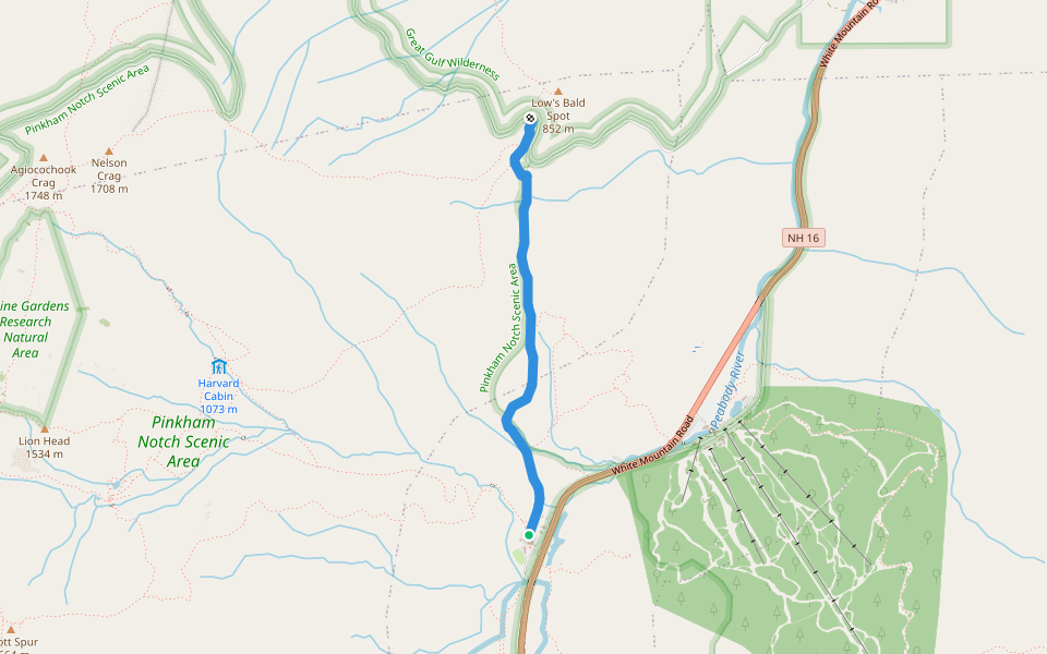 Old Jackson Road in New Hampshire | Walking Map