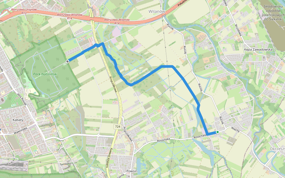 Natolin Park - Latoszki Reserve in Województwo mazowieckie | Walking Map