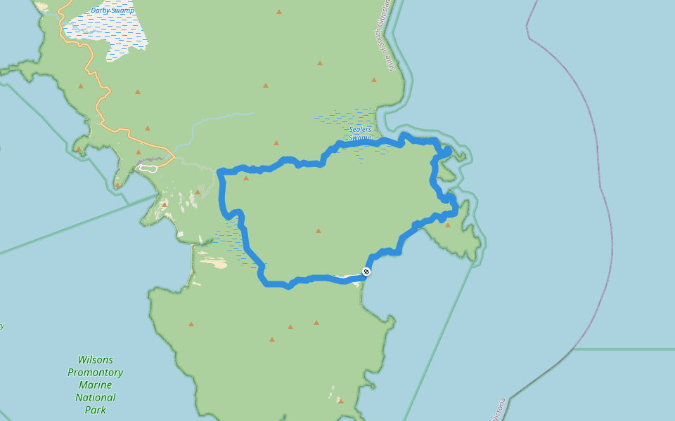 Wilsons Promontory Southern Circuit in Victoria | Walking Map