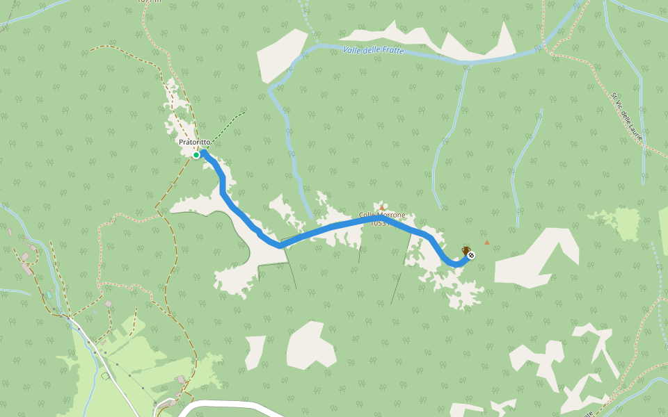 Pratoritto-Monte Castellano | Walking Map