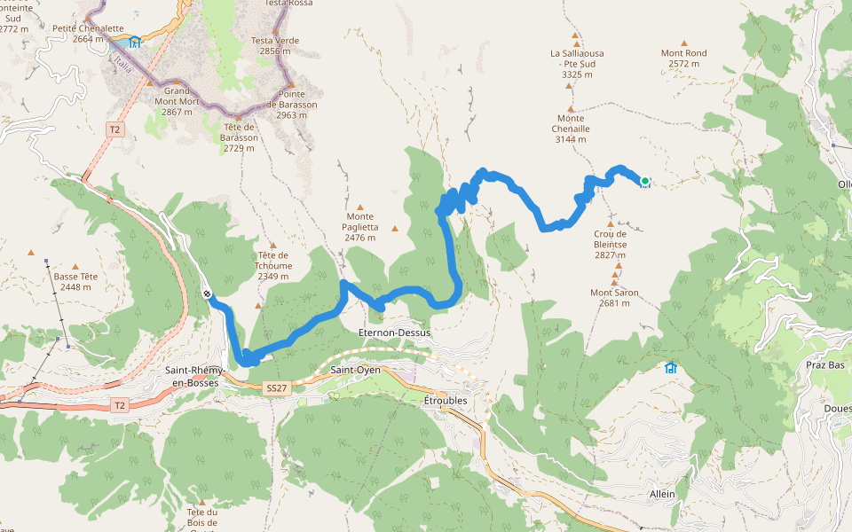 Tour des Combins - Stage 7 -CABANE LETEY À CHAMPILLON – SAINT-RHÉMY ...