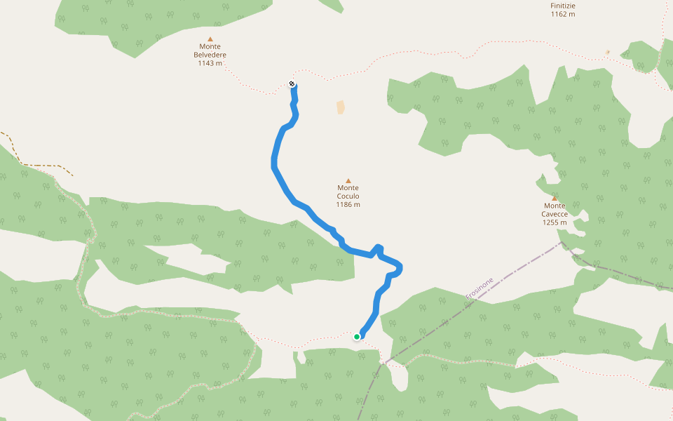 Cisterna Cupa-Campodivenza | Walking Map