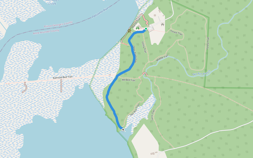 Otter Point Trail Hiking - Lothian, Maryland | Pacer