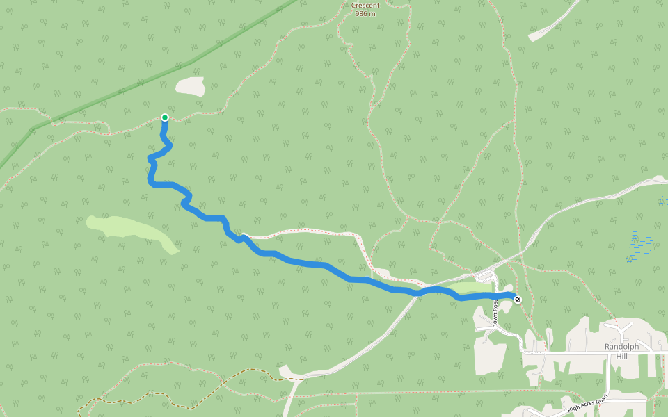 Carlton Notch Trail in New Hampshire | Walking Map