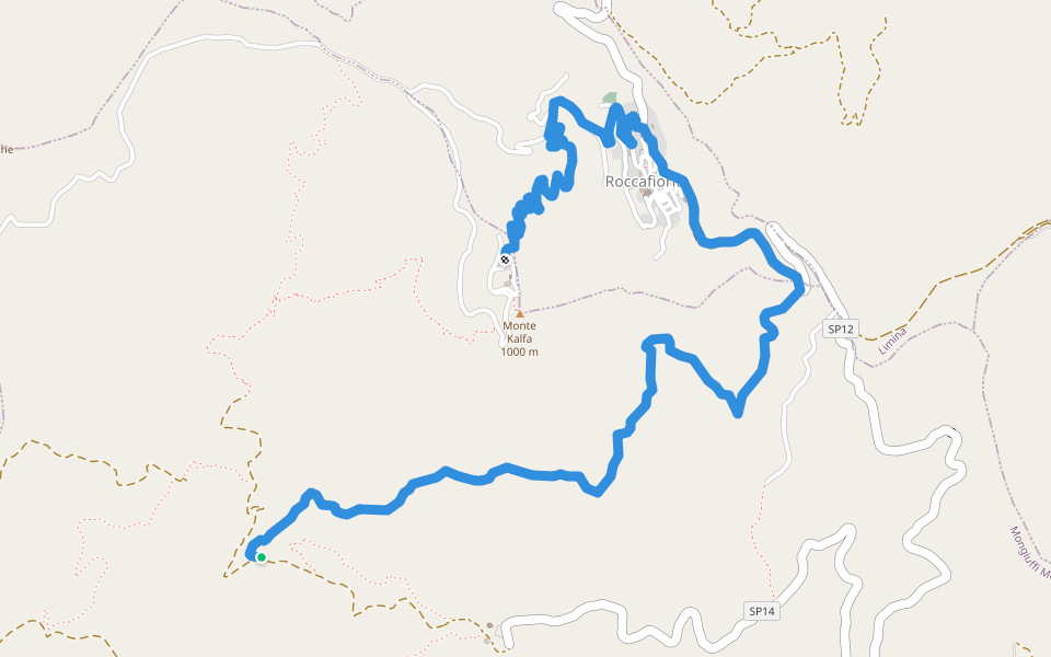 Madonna della catena Roccafiorita monte Kalfa Walking And Running Trail ...