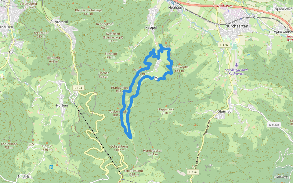 Habitat Freiburg-Kappel - large circular route in Baden-Württemberg ...