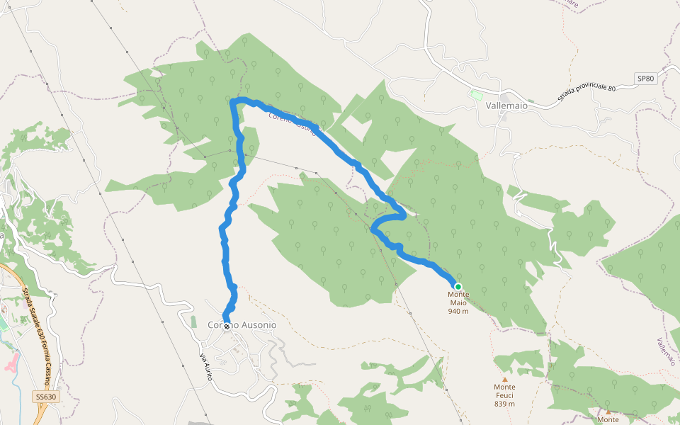 Coreno Ausonio-Costa Carosa-Monte Maio Hiking Trail - Lazio | Pacer