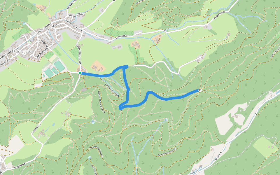 Festplatz Santis Claus - Schwandeck in Baden-Württemberg | Walking Map