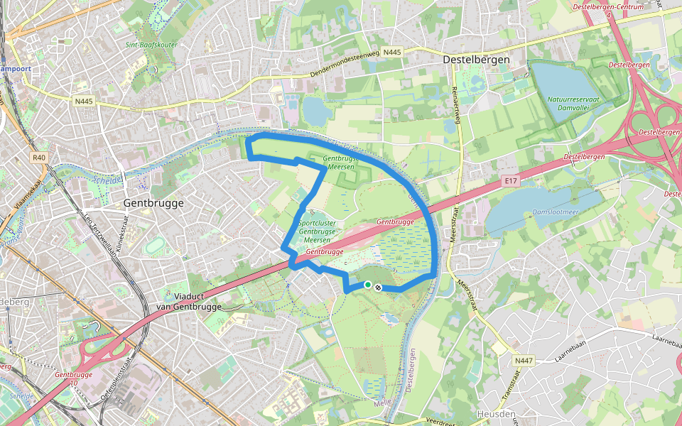 Gentbrugse Meersen - Natuurpunt Groen Ruta de senderismo - Caballero ...