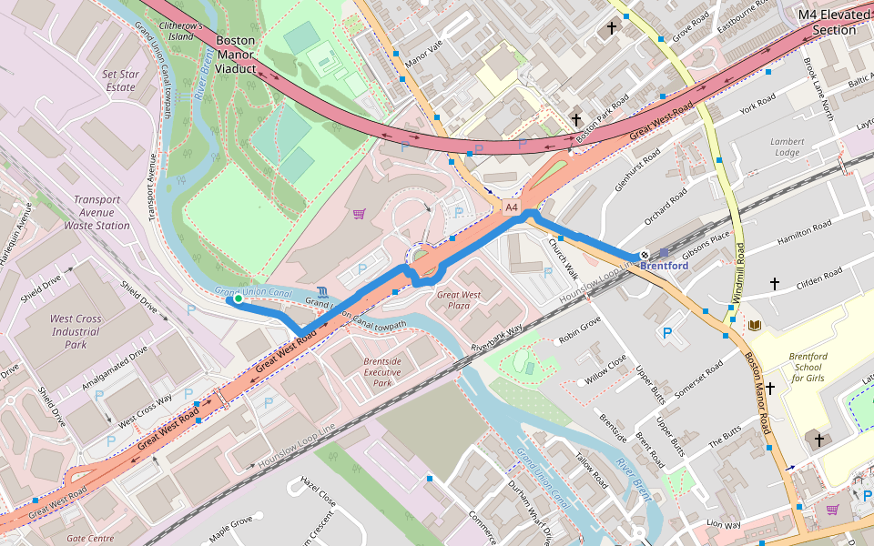 Capital Ring link to Brentford station Hiking Trail - London, England ...