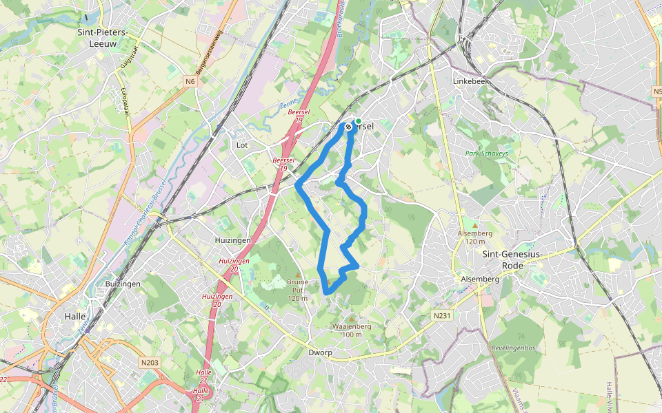 Kesterbeek walk Trail - Beersel, Vlaams Gewest | Pacer