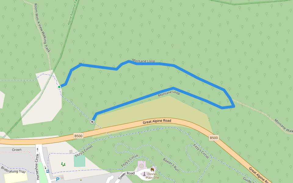 Montane Loop in Victoria | Walking Map