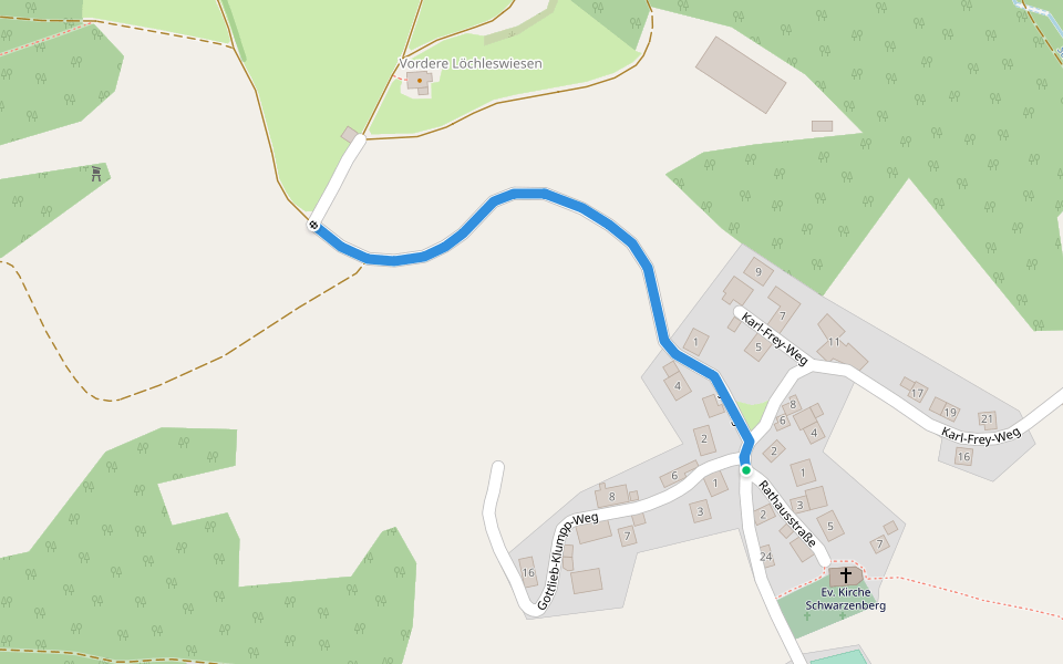 Schwarzenberg Dorfplatz - Staig Walking And Running Trail - Baiersbronn ...