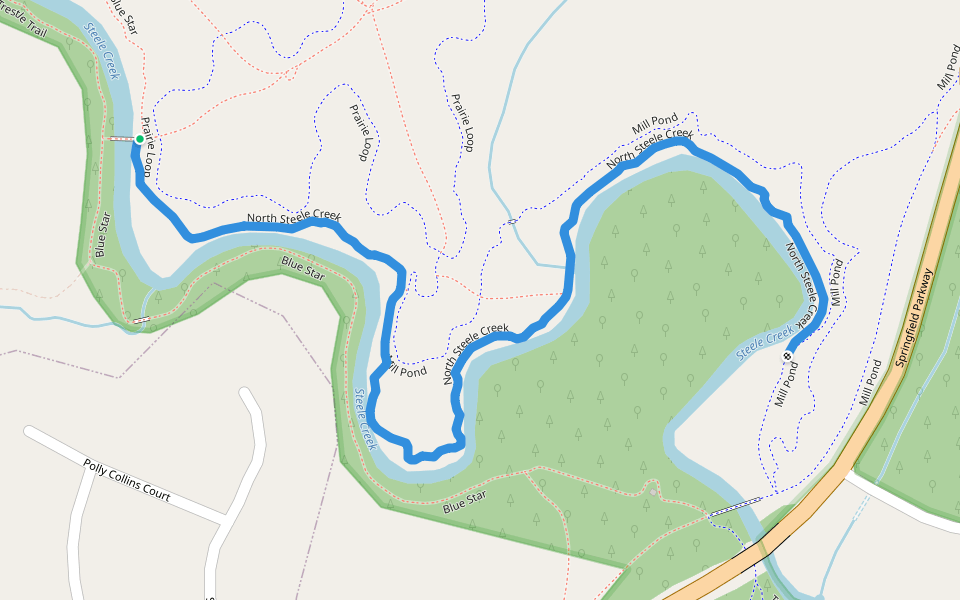 North Steele Creek in South Carolina | Walking Map
