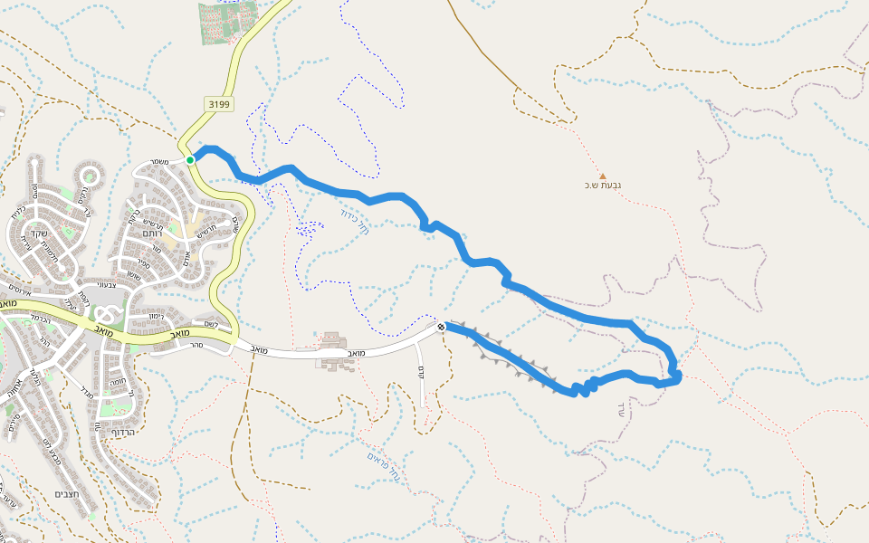 Nahal Kidod Ili in South District | Walking Map