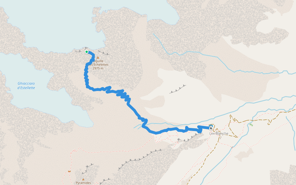 Elisabetta refuge - Hess bivouac | Walking Map