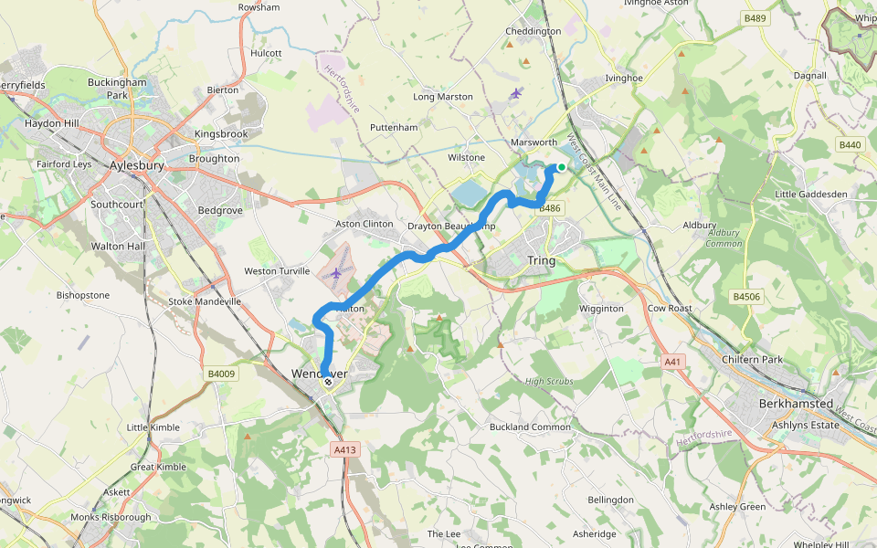 Grand Union Canal (Wendover Arm) Walk | Walking Map