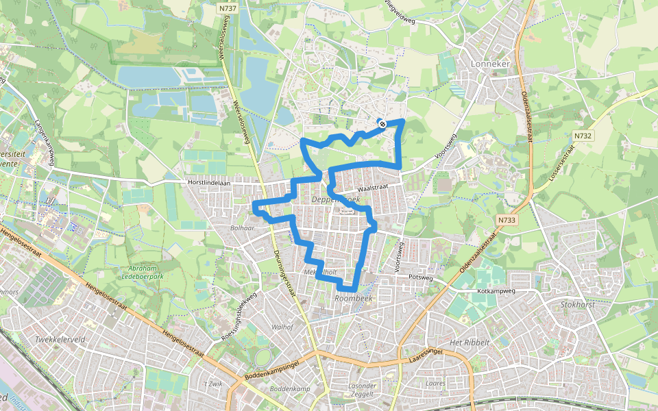 WNW Twente - Zuidkamp - blue route Hiking Trail - Enschede, Overijssel ...