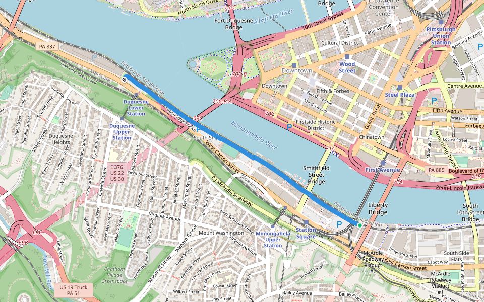 Station Square Trail Walking and Running - Pittsburgh, Pennsylvania | Pacer