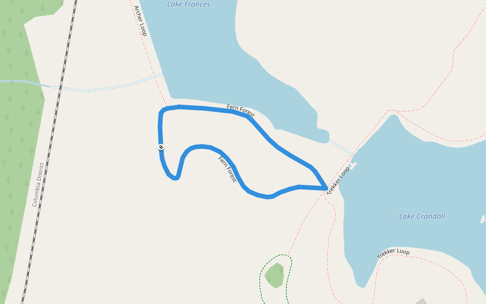 Fern Forest in South Carolina | Walking Map