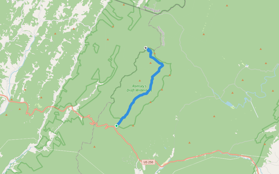 Ramseys Draft Trail in Virginia | Walking Map