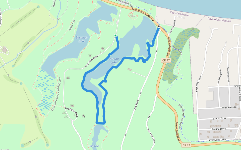 Durand Lake Trail in New York | Walking Map