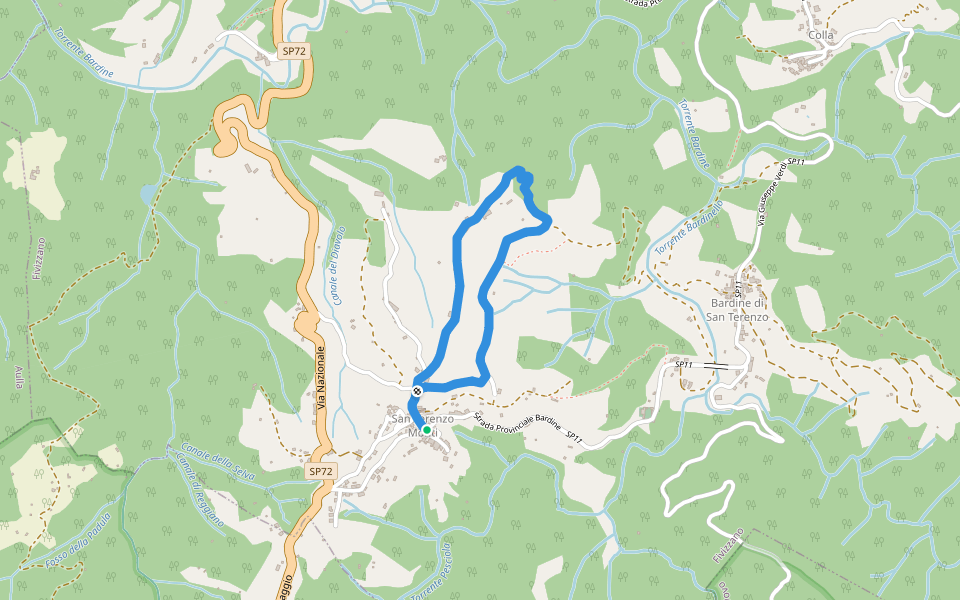 Path of Memory San Terenzo - Valla in Toscana | Walking Map