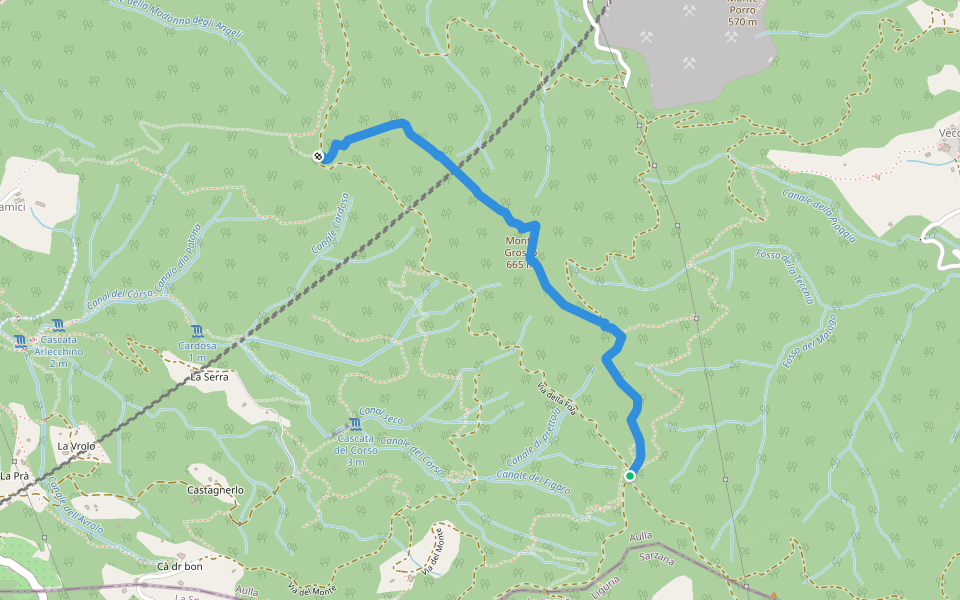 S5: Quattro Strade - Monte Grosso - La Tira Hiking Trail - Toscana | Pacer