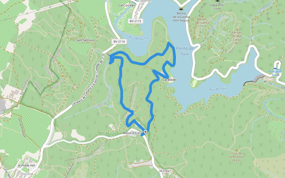SL-C 91 La Font d'Horta in Catalunya | Walking Map